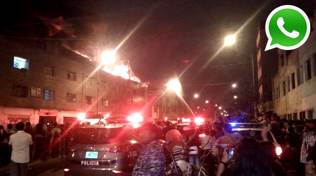 Incendio afectó edificio de tres pisos en La Victoria [FOTOS ...