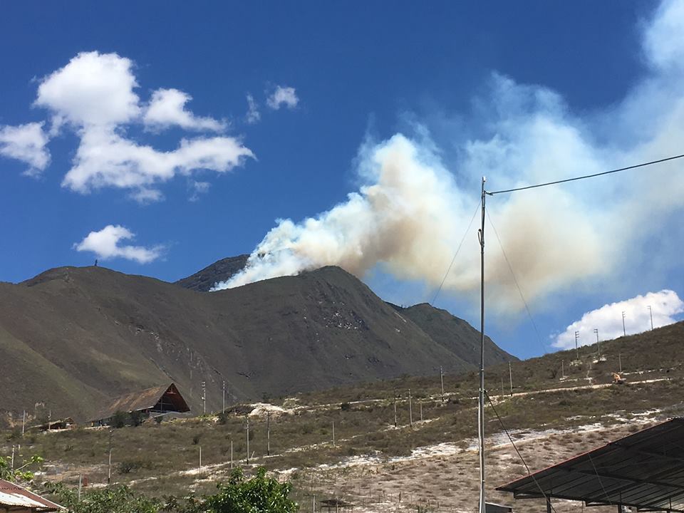 Amazonas: incendio forestal cerca de la fortaleza de Kuélap fue ...