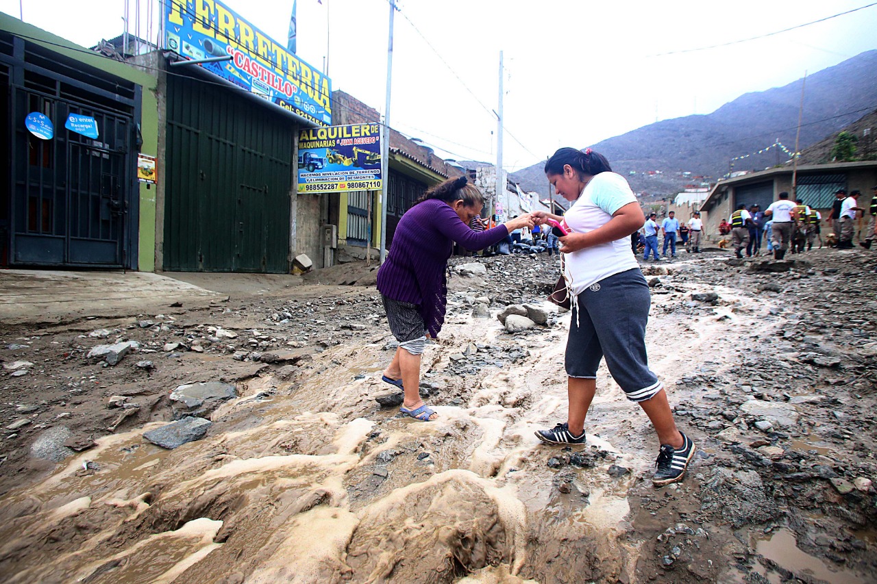 Chosica: un huaico cayó sobre la zona de El Vallecito tras intensas ...